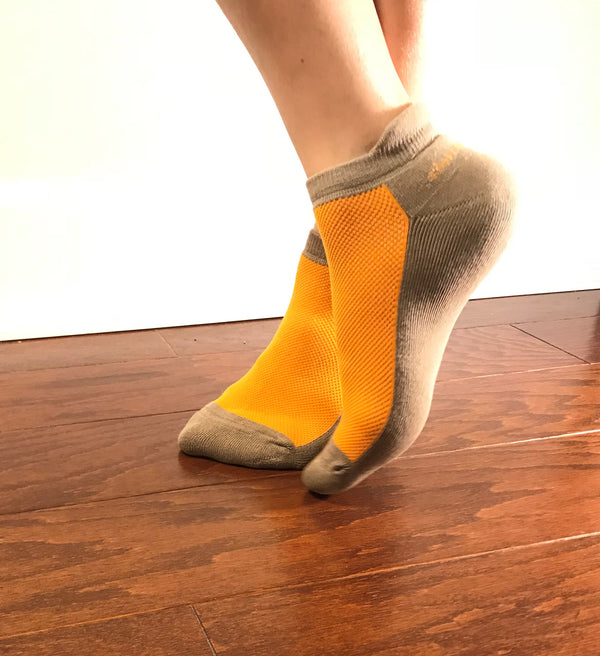 Heel Guard Mesh Top Cotton Anklet High Socks Women