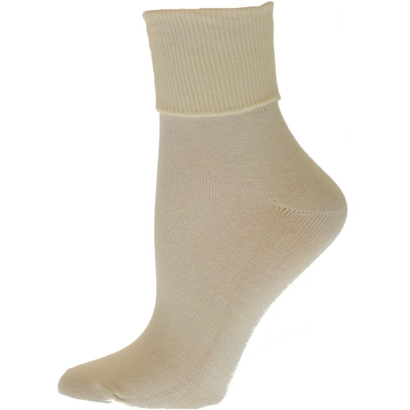 Turn Cuff Organic Cotton Seamless Toe 3 pair Pack | No Toe Seam Socks Women