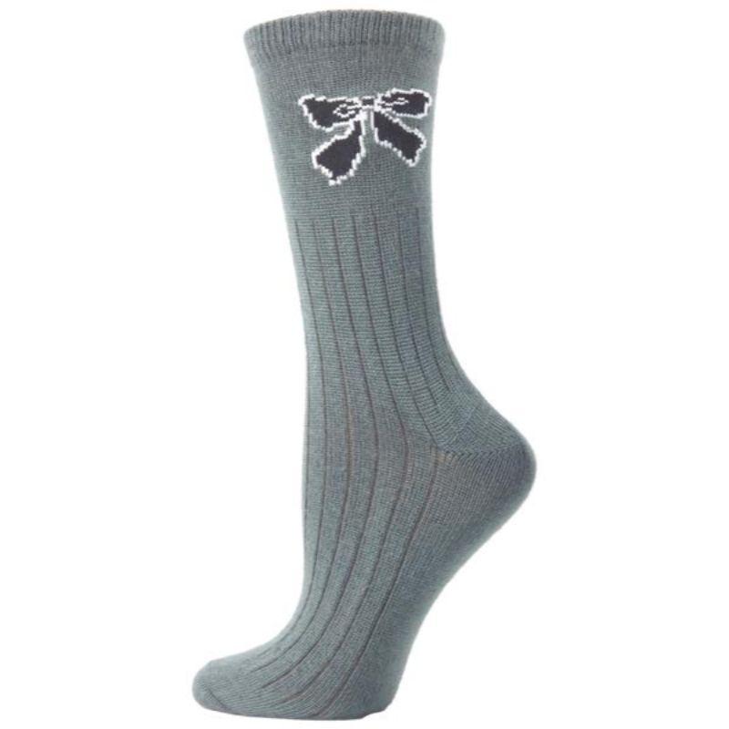 Bow Pattern Socks, Buy Socks in Bulk, Acrylic Crew Socks | Sierra Socks