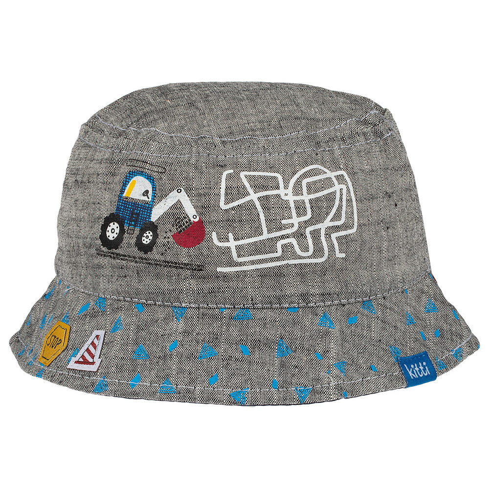 Backhoe Loader Embroidery - Infant Boy Bucket Hat 0-18 Months | Sierra ...